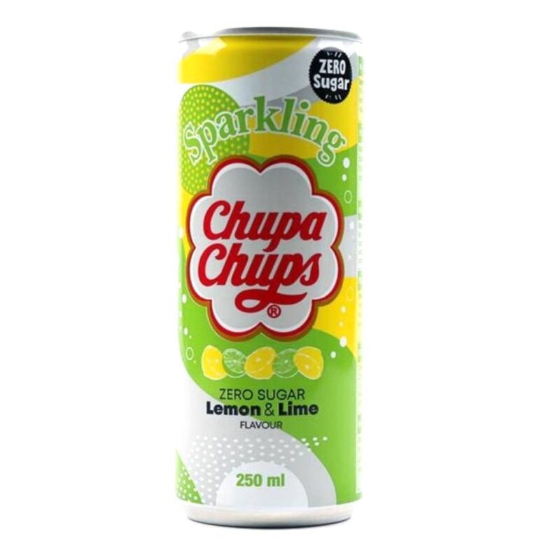 Chupa Chups Zero Sugar Lemon & Lime 250ml - Box 24 τμχ | American ...