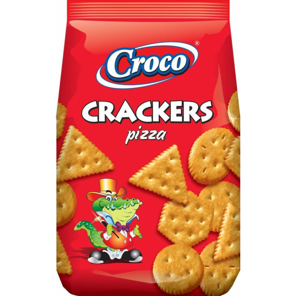 Croco Crackers Με Γεύση Πίτσα 100gr - Box 12 τμχ | American Corner B2B