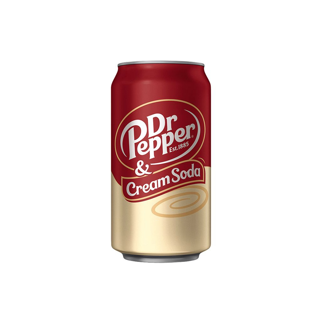 Dr Pepper Cream Soda 355ml - Box 12 τμχ | American Corner B2B