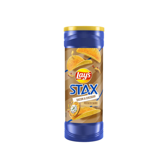 Lay's Stax Potato Crisps Bacon & Cheddar Patato Skins 155.9gr ...