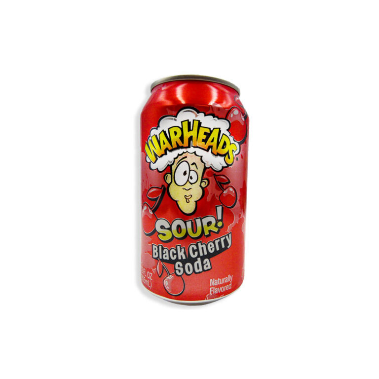 WarHeads Sour Black Cherry Soda 355ml - Box 12 τμχ | American Corner B2B