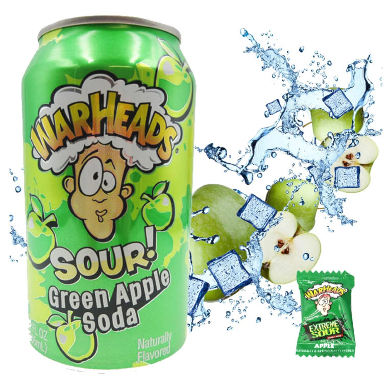 Warheads Sour Green Apple Soda 355ml - Box 12 τμχ | American Corner B2B