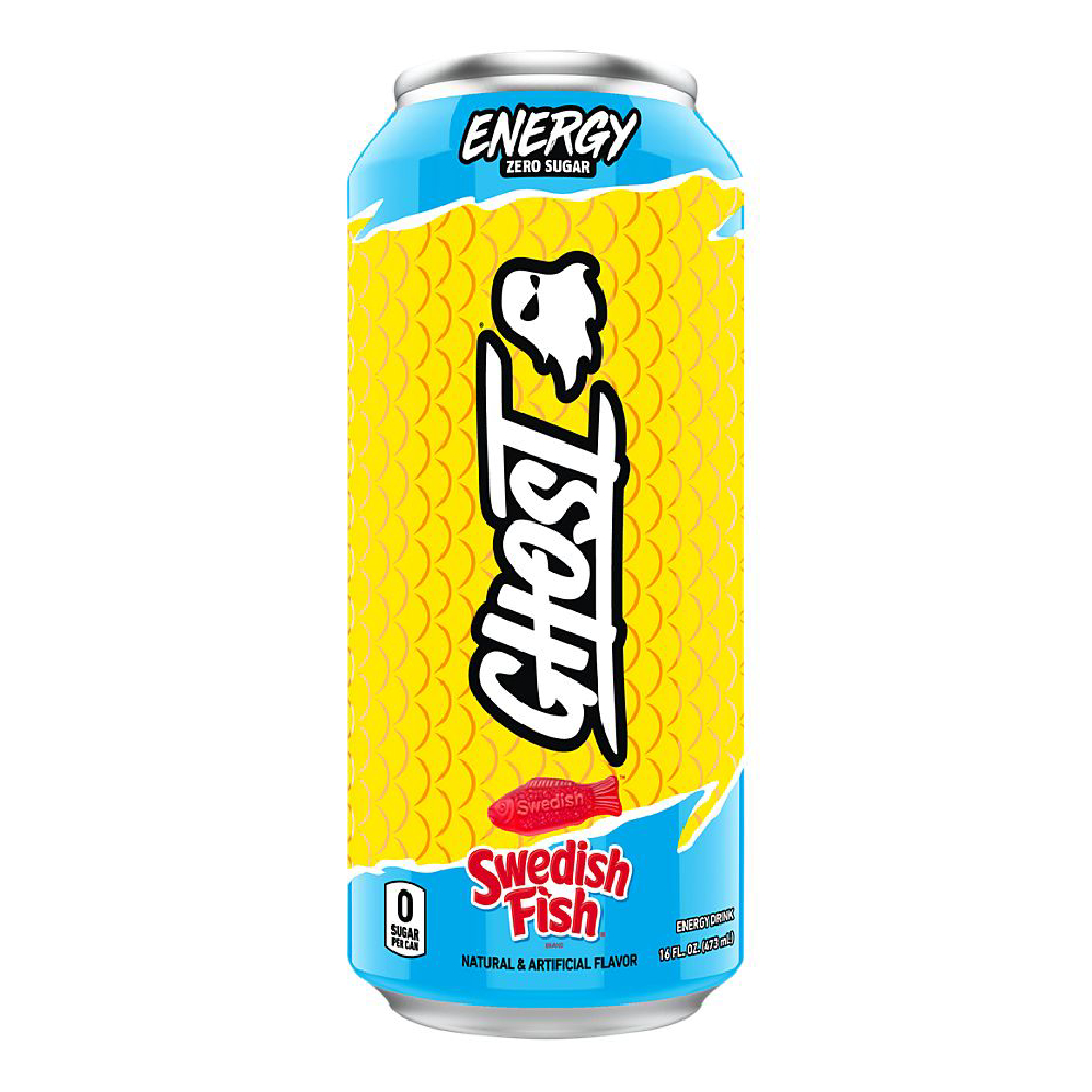 GHOST Energy Drink Zero Sugar Swedish Fish 473ml | American Corner B2B