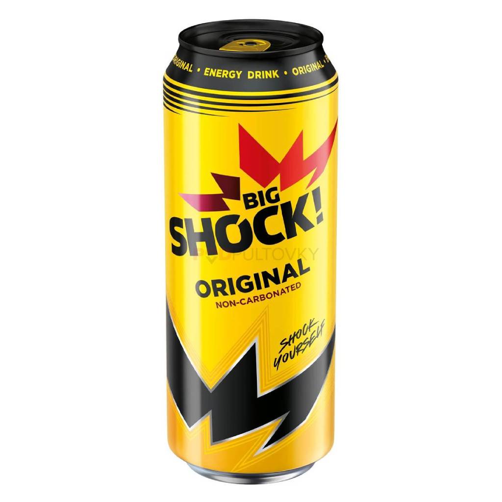 Big Shock Original Energy Drink 500 ml - Box 6 τμχ | American Corner B2B