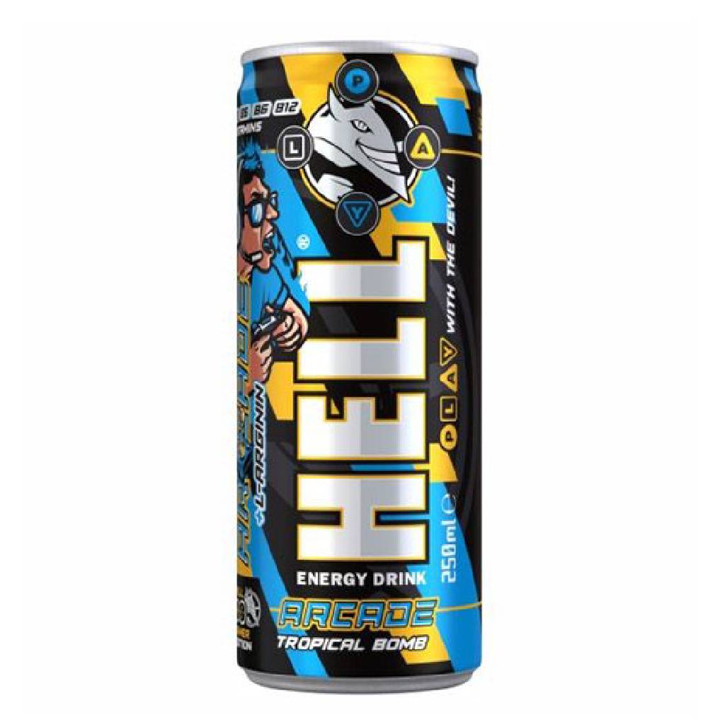 Hell Gamer Arcade Tropical Energy Drink 250 ml | American Corner B2B