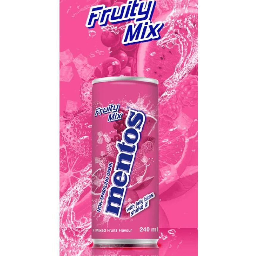 Mentos Drink Fruit Mix 240 ml - Box 24 τμχ | American Corner B2B