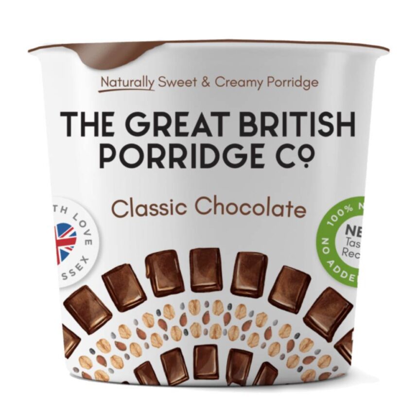 The Great British Porridge Co Classic Chocolate 60gr - Box 8 τμχ ...