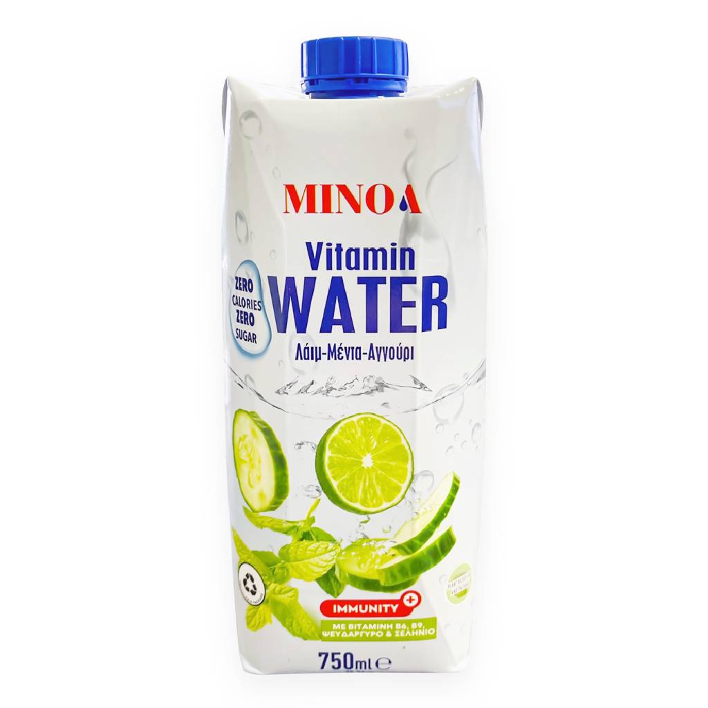 ΜΙΝΟΑ Vitamin Water Immunity 750ml - Box 12 τμχ | American Corner B2B