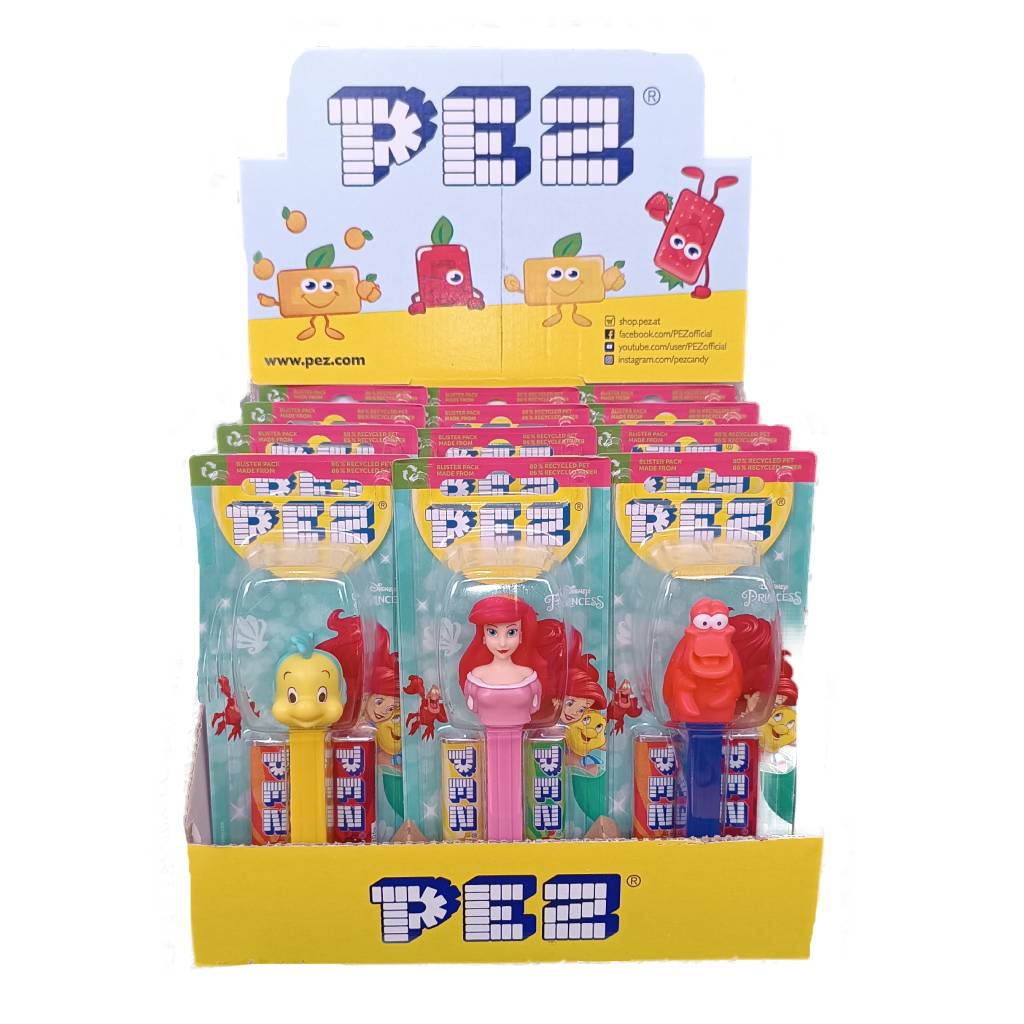 Pez Disp - The Little Mermaid 1 & 2 Pez – 12τμχ | American Corner B2B