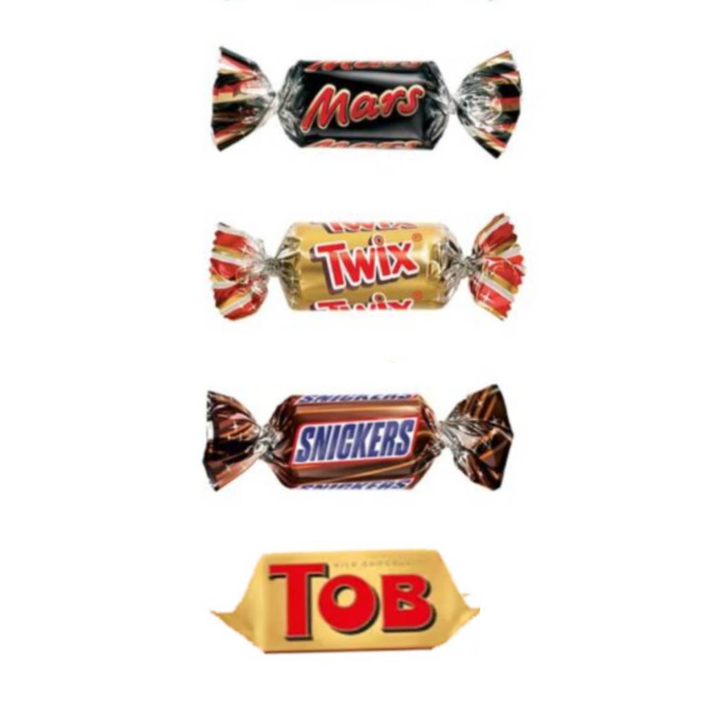Μινιατούρες Mars - Snickers - Twix - Toblerone 500gr | American Corner B2B