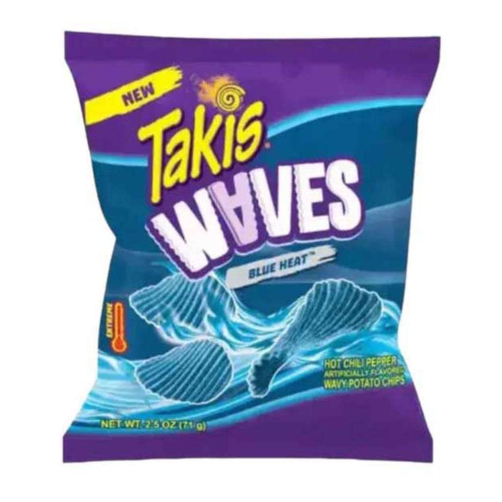 Takis Waves Blue Heat 71gr - Box 20τμχ | American Corner B2B