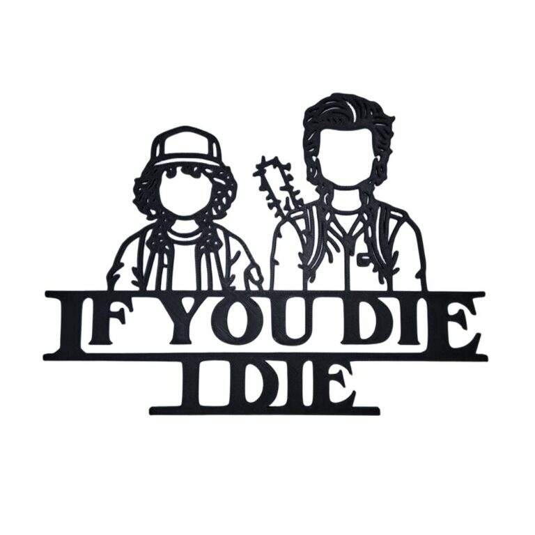 3D Printed Stranger Things - If You Die 21.5cm - Handmade